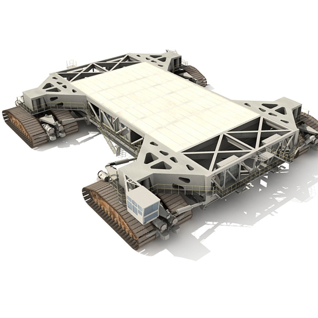 3d mobile launch platform crawler