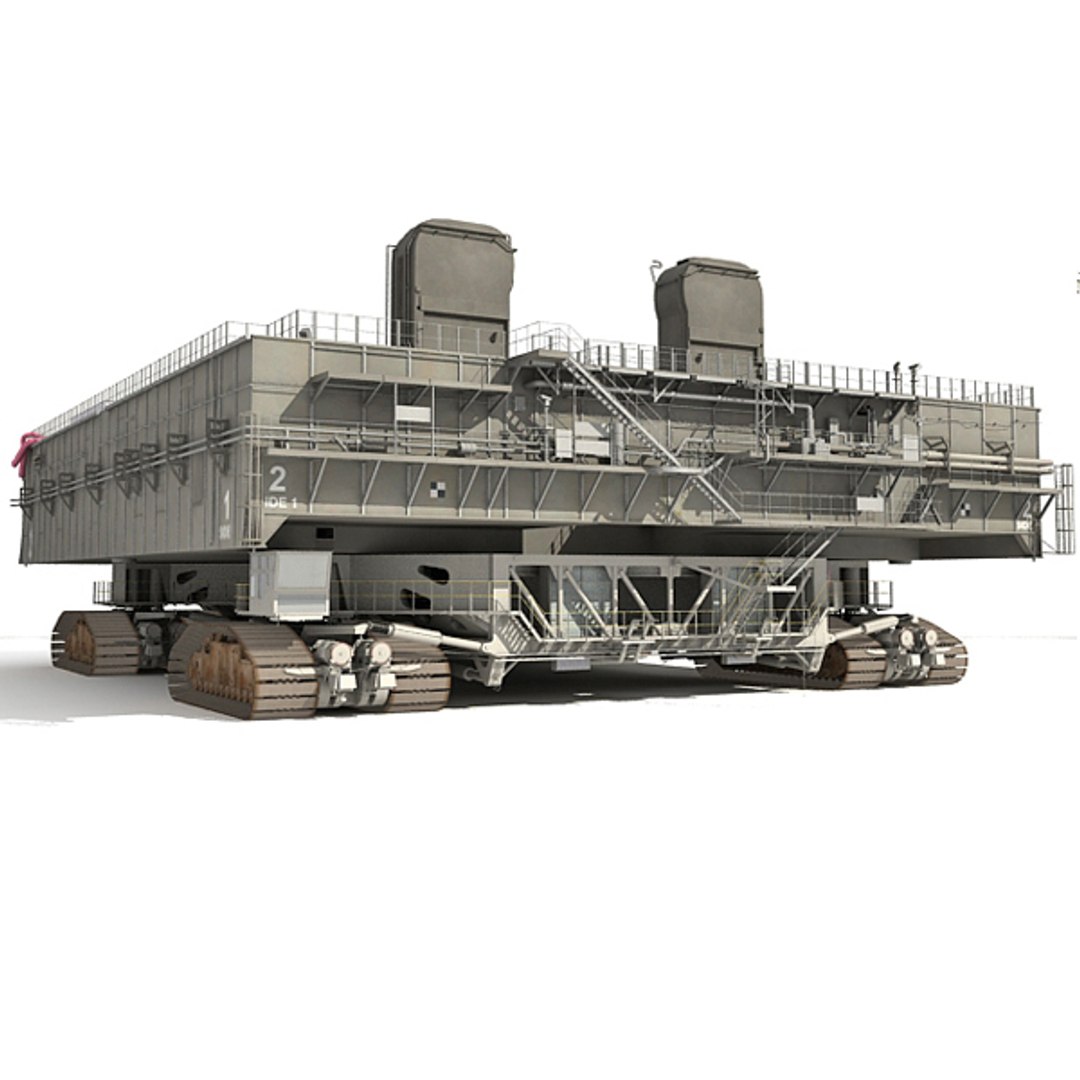 3d mobile launch platform crawler