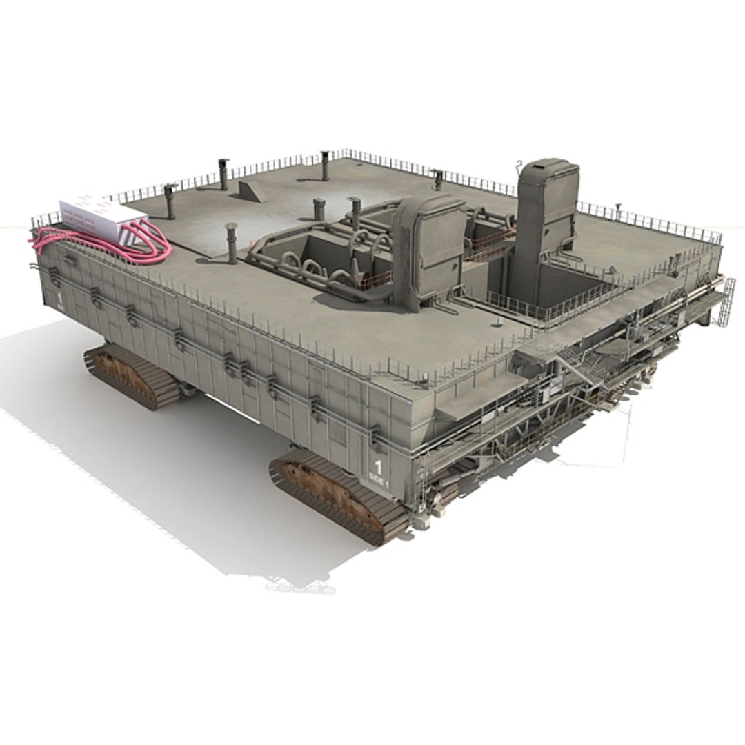 3d mobile launch platform crawler