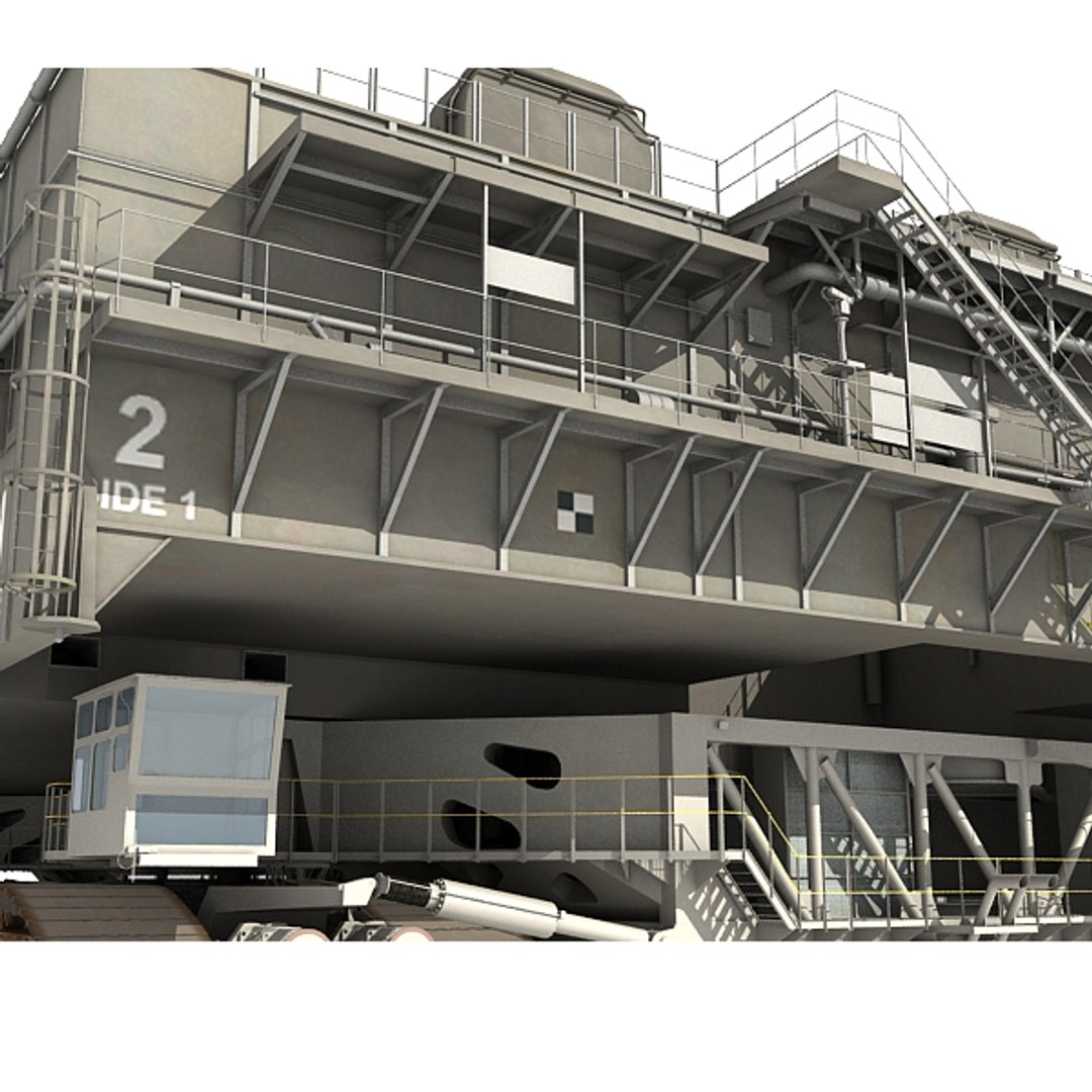 3d mobile launch platform crawler