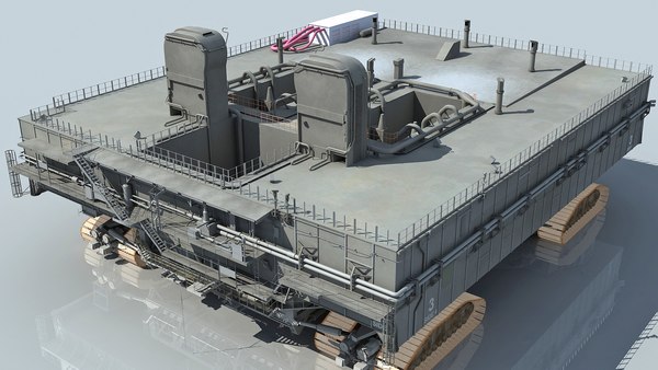 3d mobile launch platform crawler