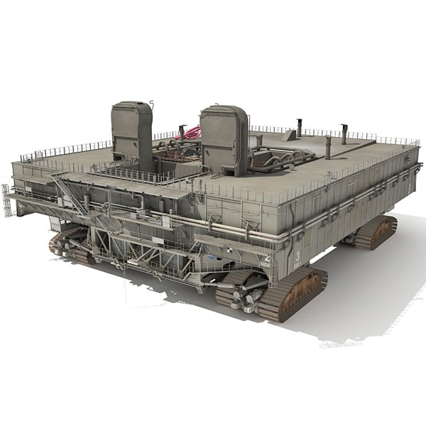 3d mobile launch platform crawler