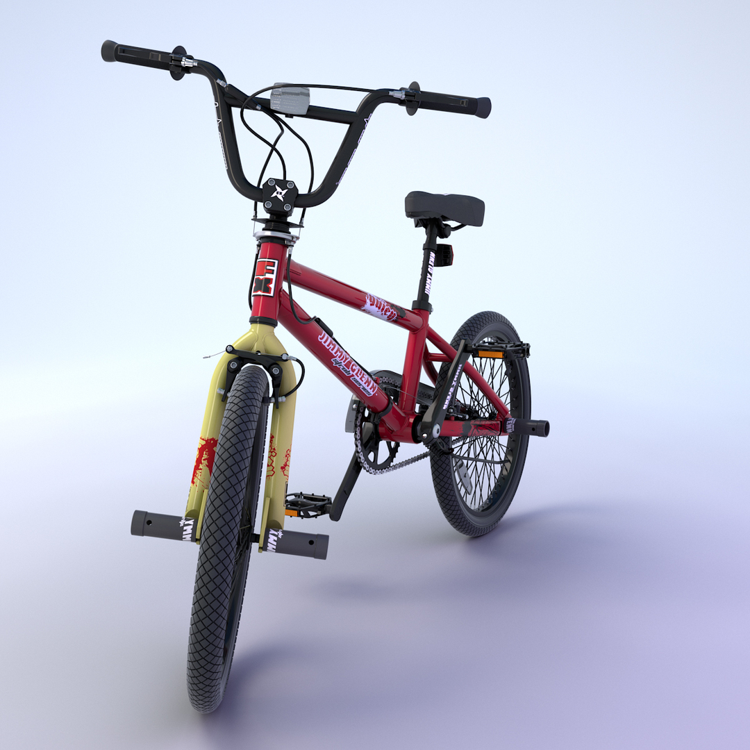 Bmx Bike Decals Rigged 3d Max