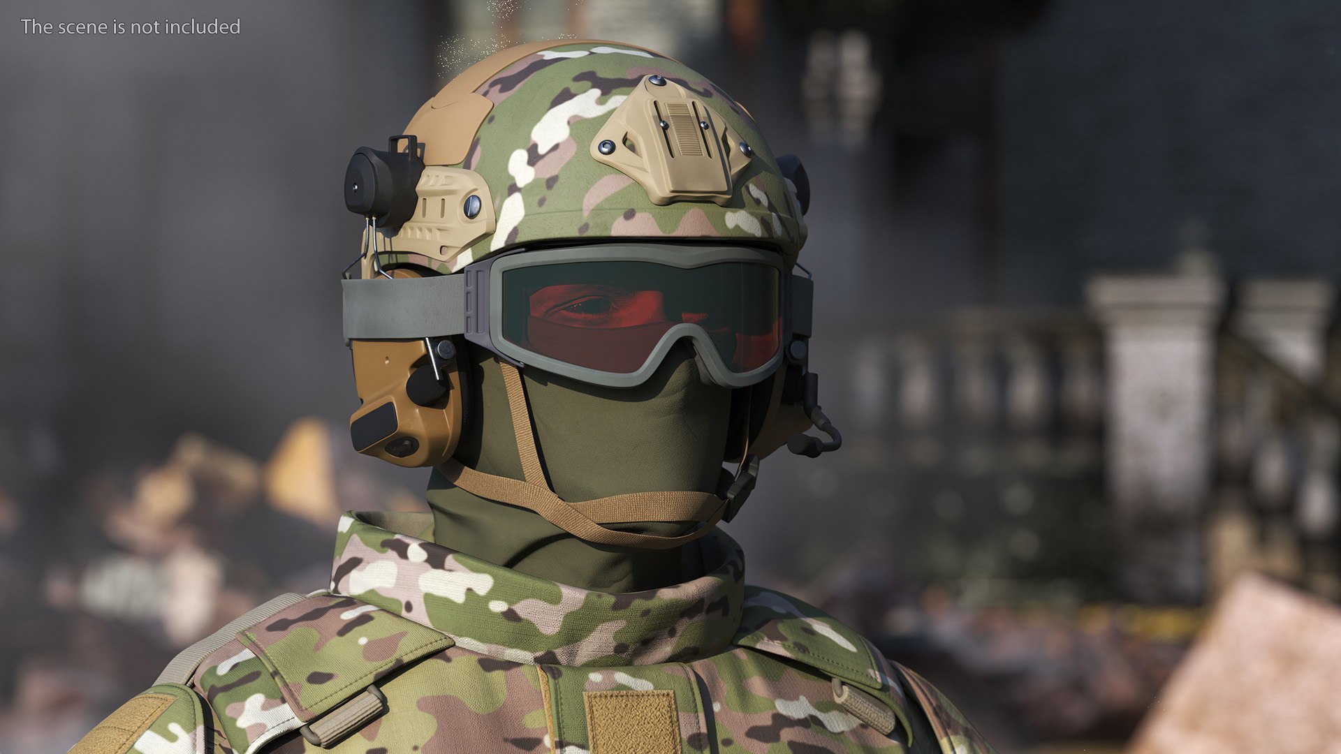 3D Army Soldier In Green Camo Rigged For Cinema 4D - TurboSquid 2282709
