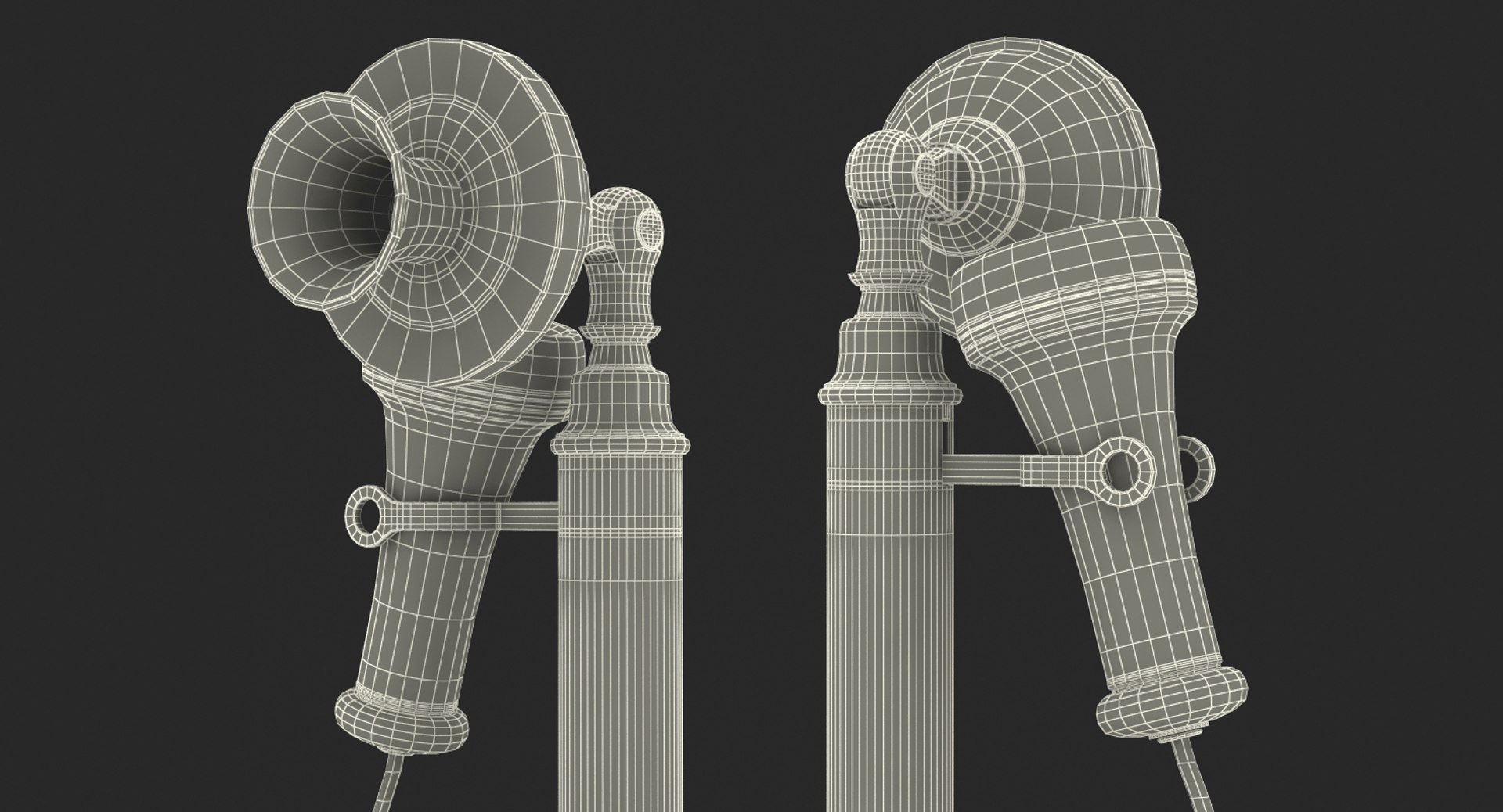 Vintage Candlestick Telephone Stick 3D Model - TurboSquid 1381122