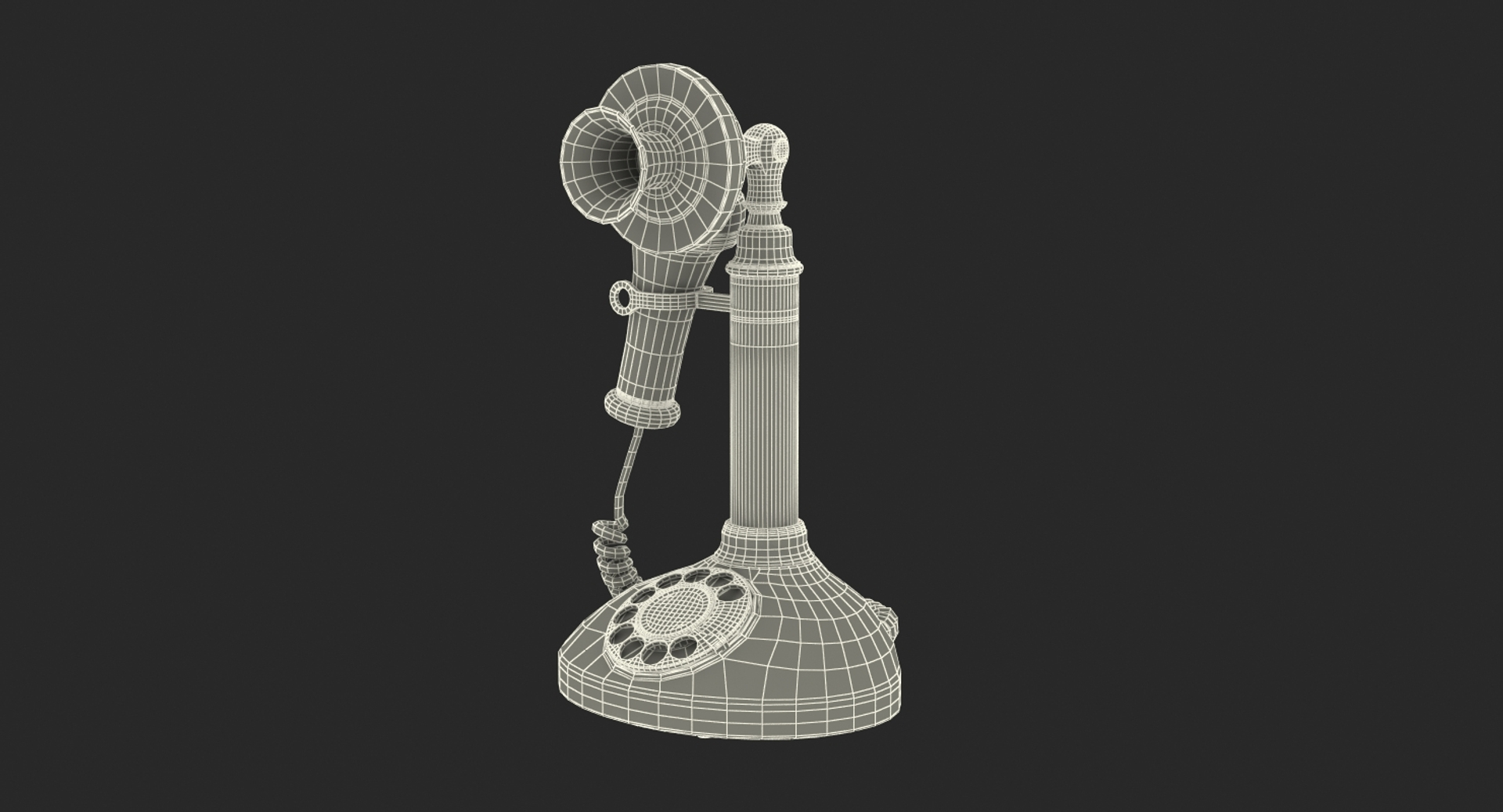 Vintage Candlestick Telephone Stick 3D Model - TurboSquid 1381122
