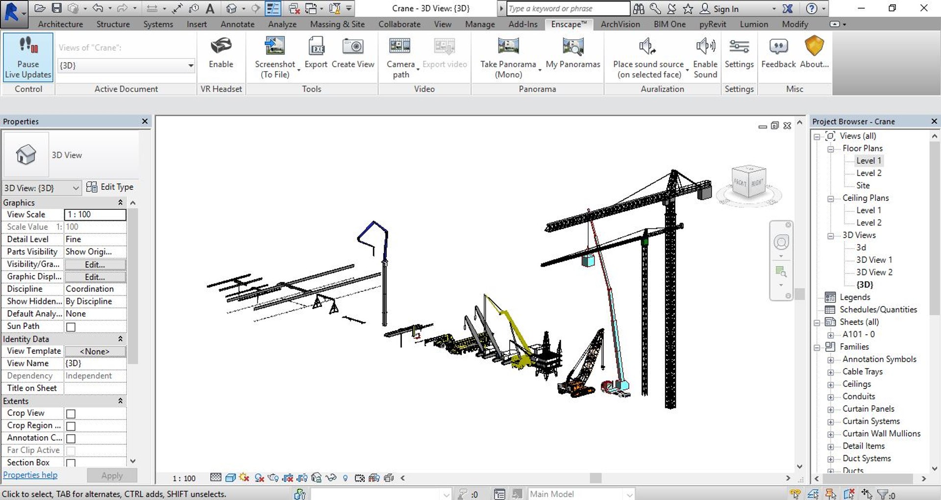 Revit 2015 20 cranes model - TurboSquid 1292136