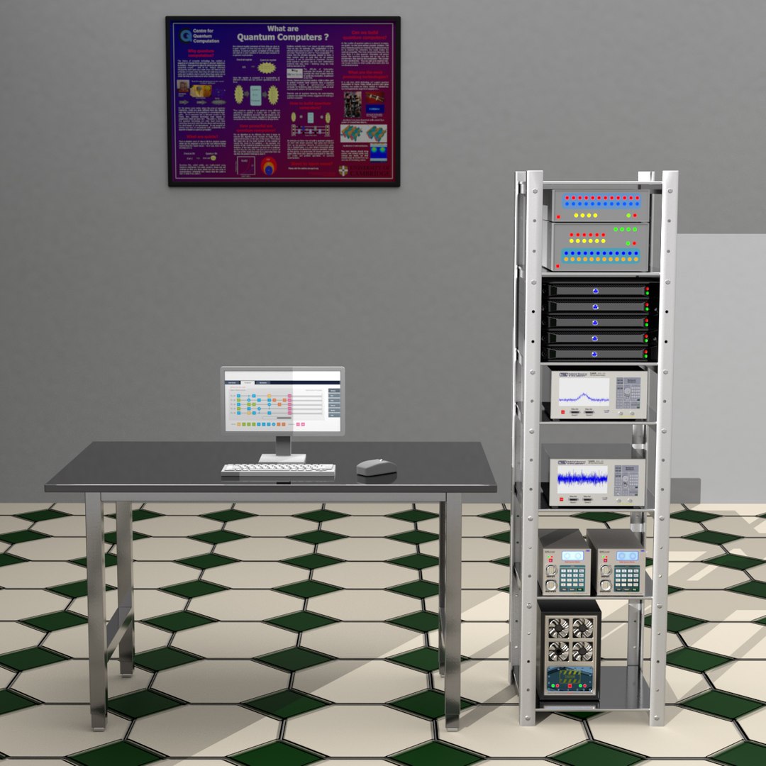 Server Room Quantum Processor 3D Model - TurboSquid 1593743