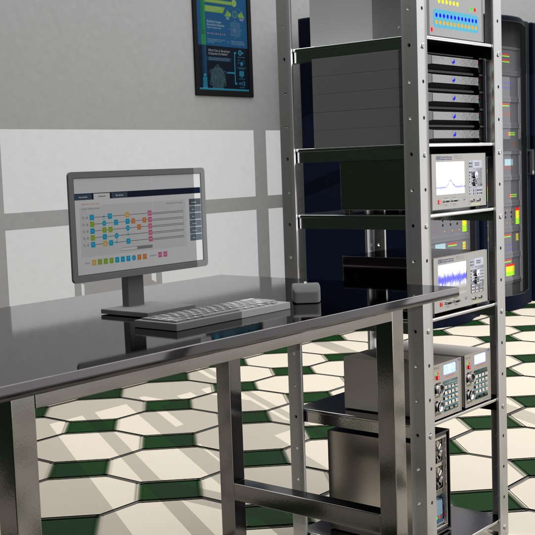 Server Room Quantum Processor 3D Model - TurboSquid 1593743