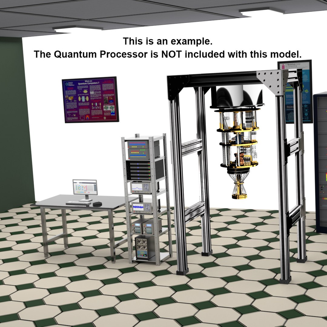 Server room quantum processor 3D model - TurboSquid 1593743