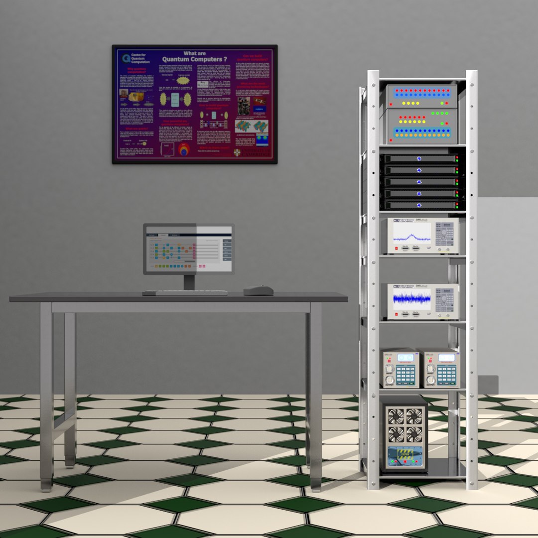 Server Room Quantum Processor 3D Model - TurboSquid 1593743