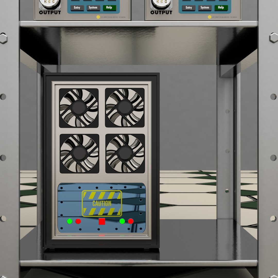 Server Room Quantum Processor 3D Model - TurboSquid 1593743