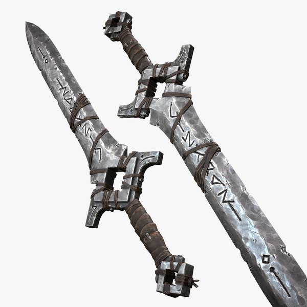 modelo 3d Old rune sword - TurboSquid 2008347