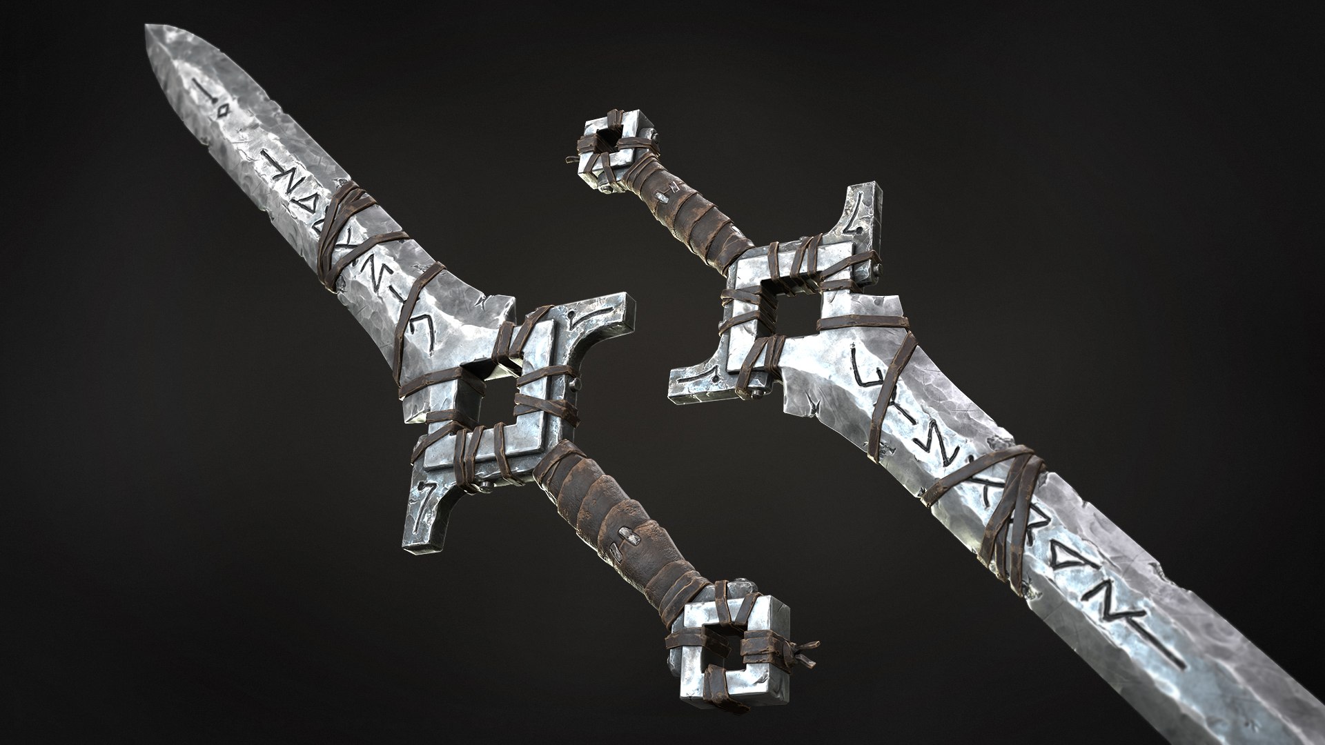 Old Rune Sword 3D - TurboSquid 2008347