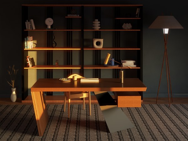 Office Desk SketchUp Models for Download | TurboSquid