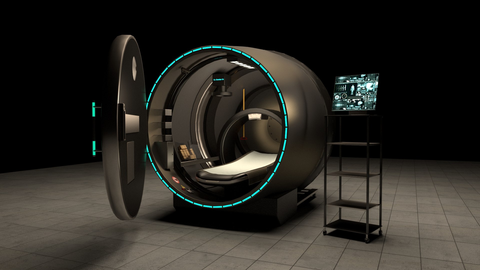 Futuristic Mri Machine 3D Model - TurboSquid 1525090