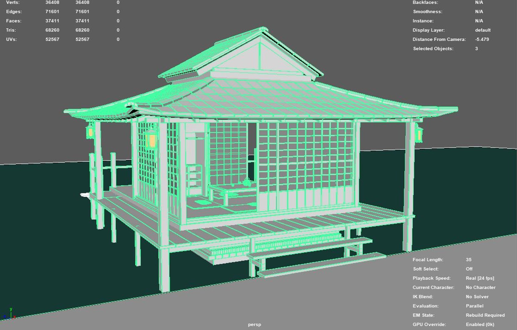 3D Japanese House Model - TurboSquid 1647478