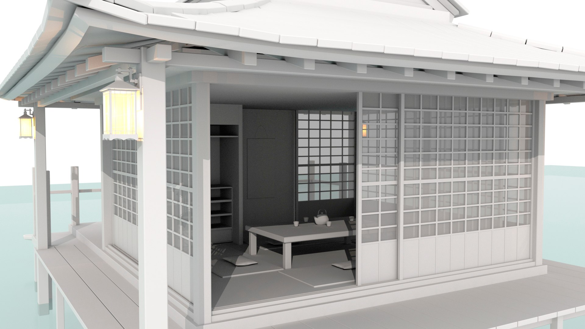 3D Japanese House Model - TurboSquid 1647478