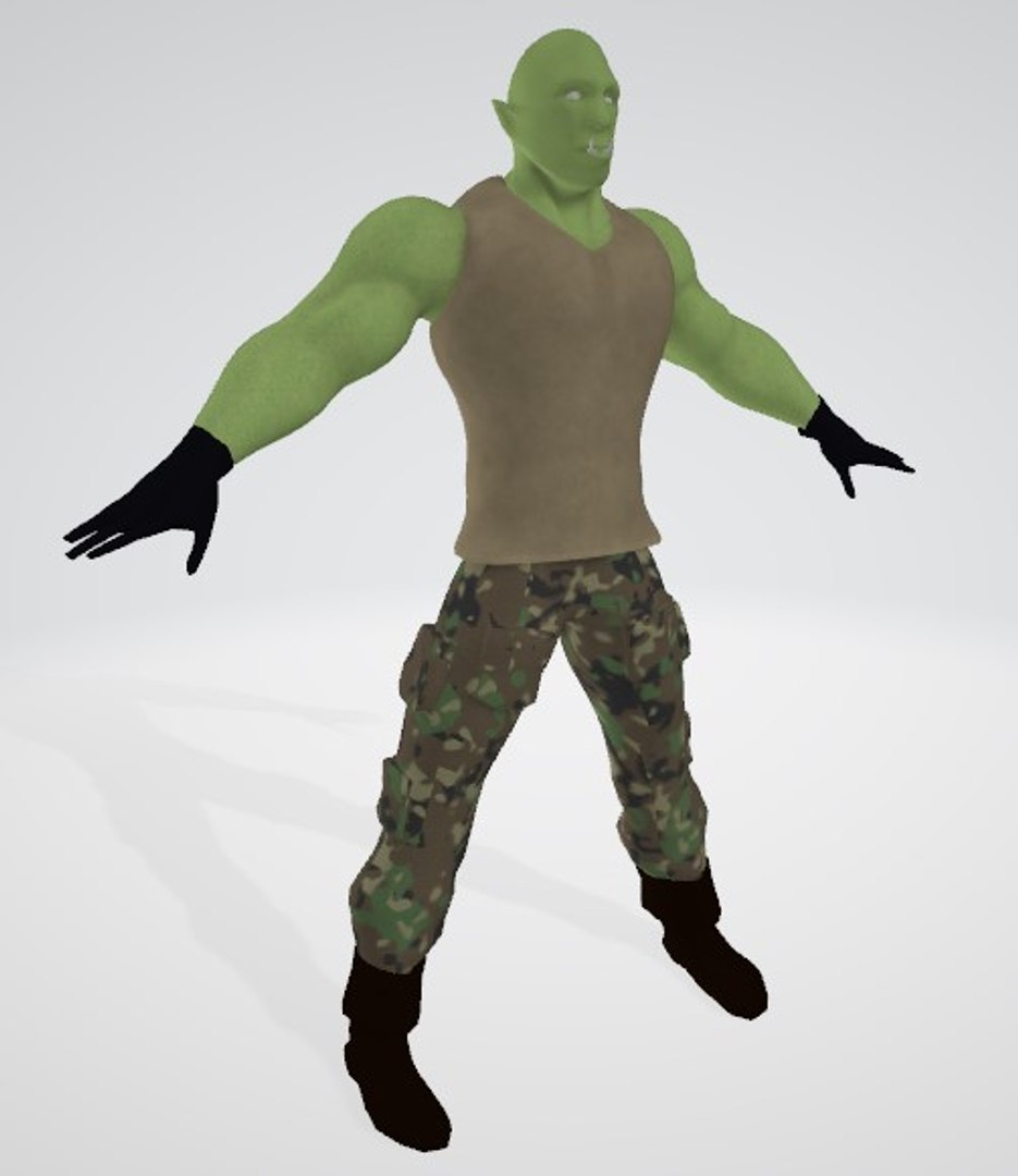 Half-orc cargo model - TurboSquid 1613089