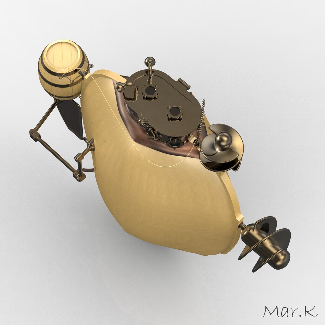 3d Model Turtle Submarine