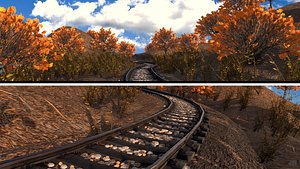 Railroad Track Blender Models for Download | TurboSquid