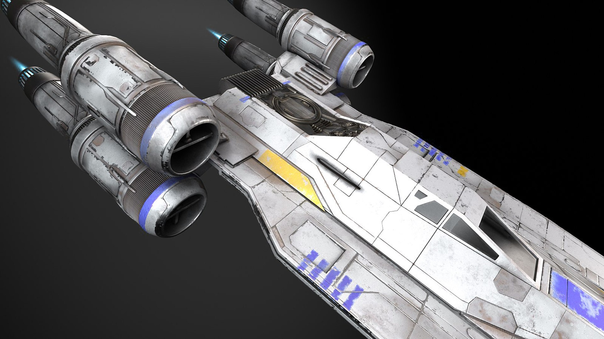 Star Wars U-wing 3d X