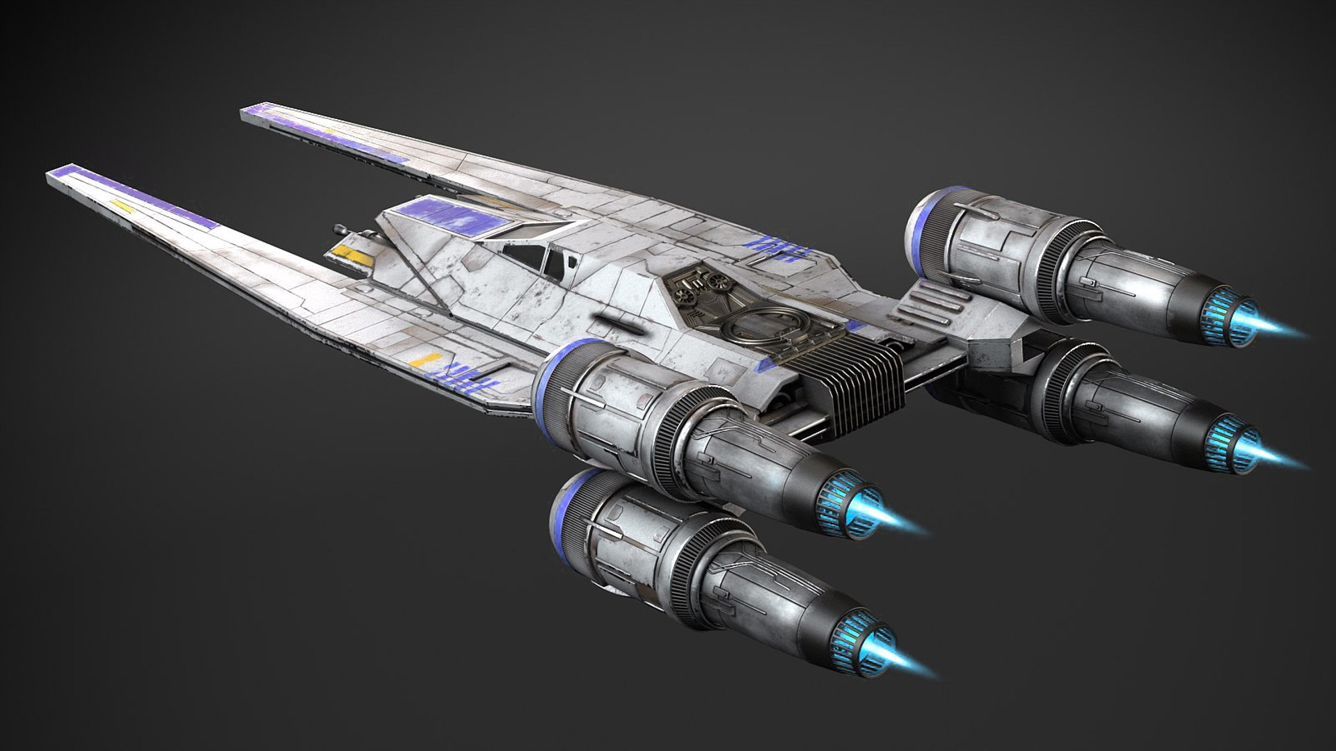 Star Wars U-wing 3d X