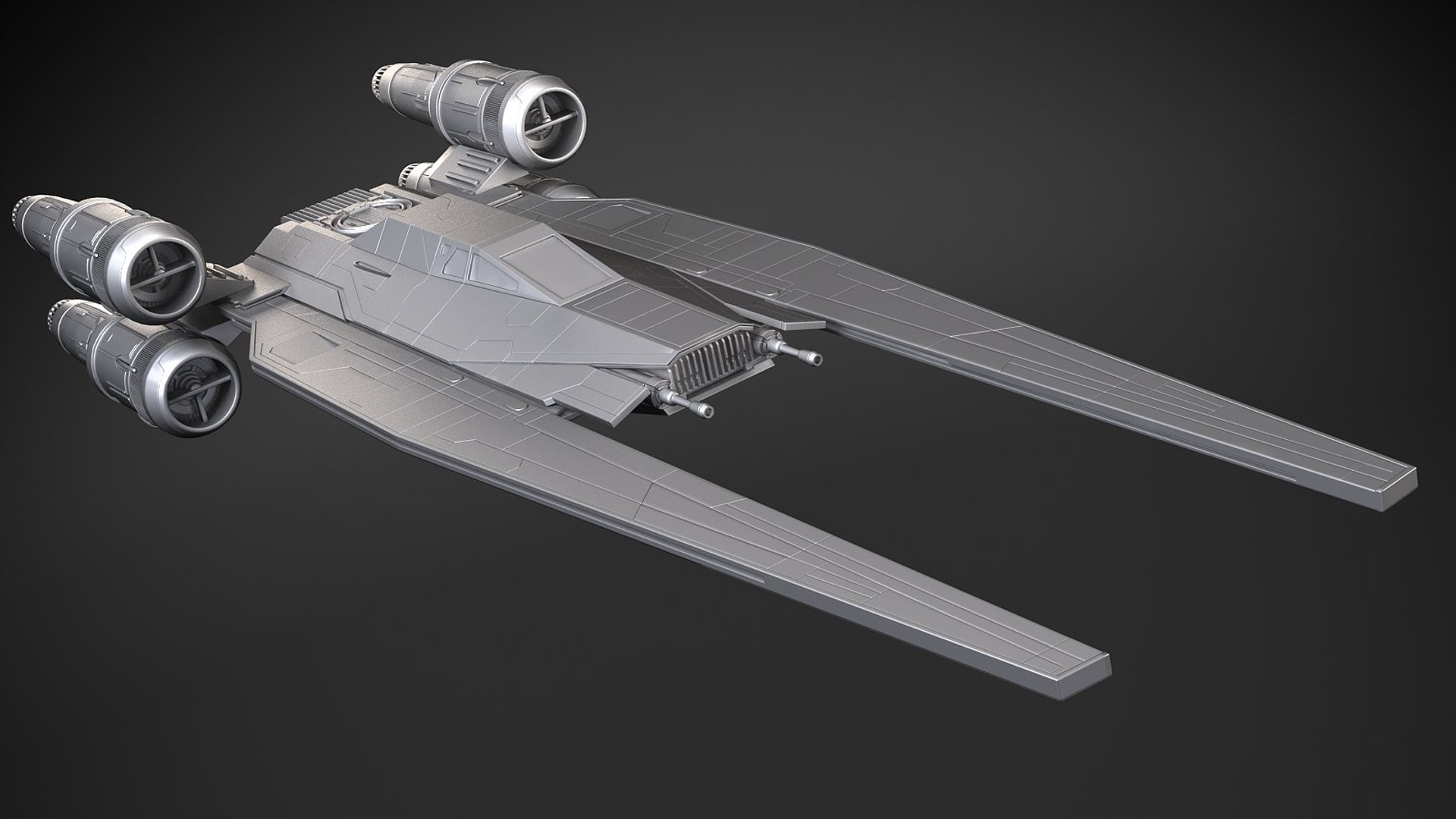 Star Wars U-wing 3d X