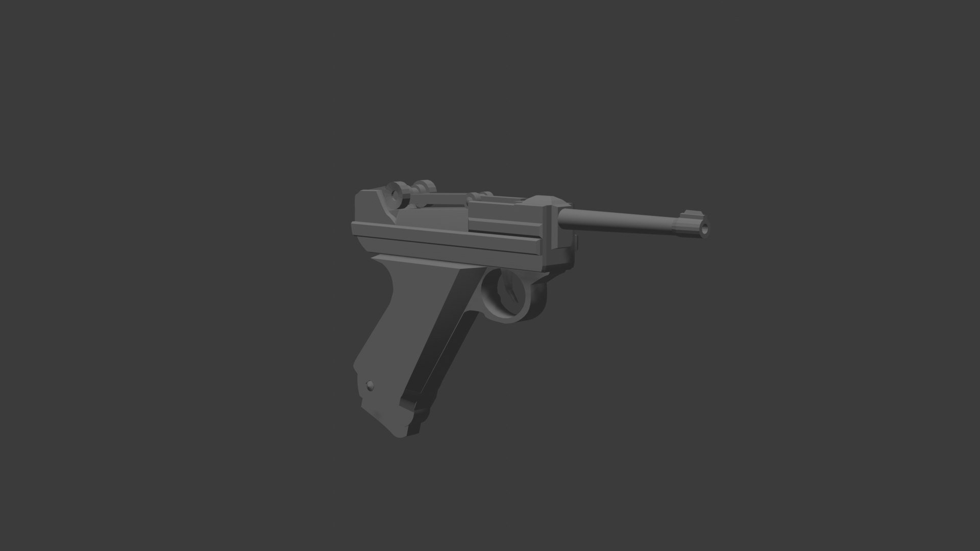 Luger Handgun 3D Model - TurboSquid 2255497