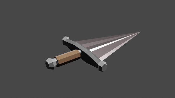 Low Poly Triangle Knife 3D model - TurboSquid 1856360