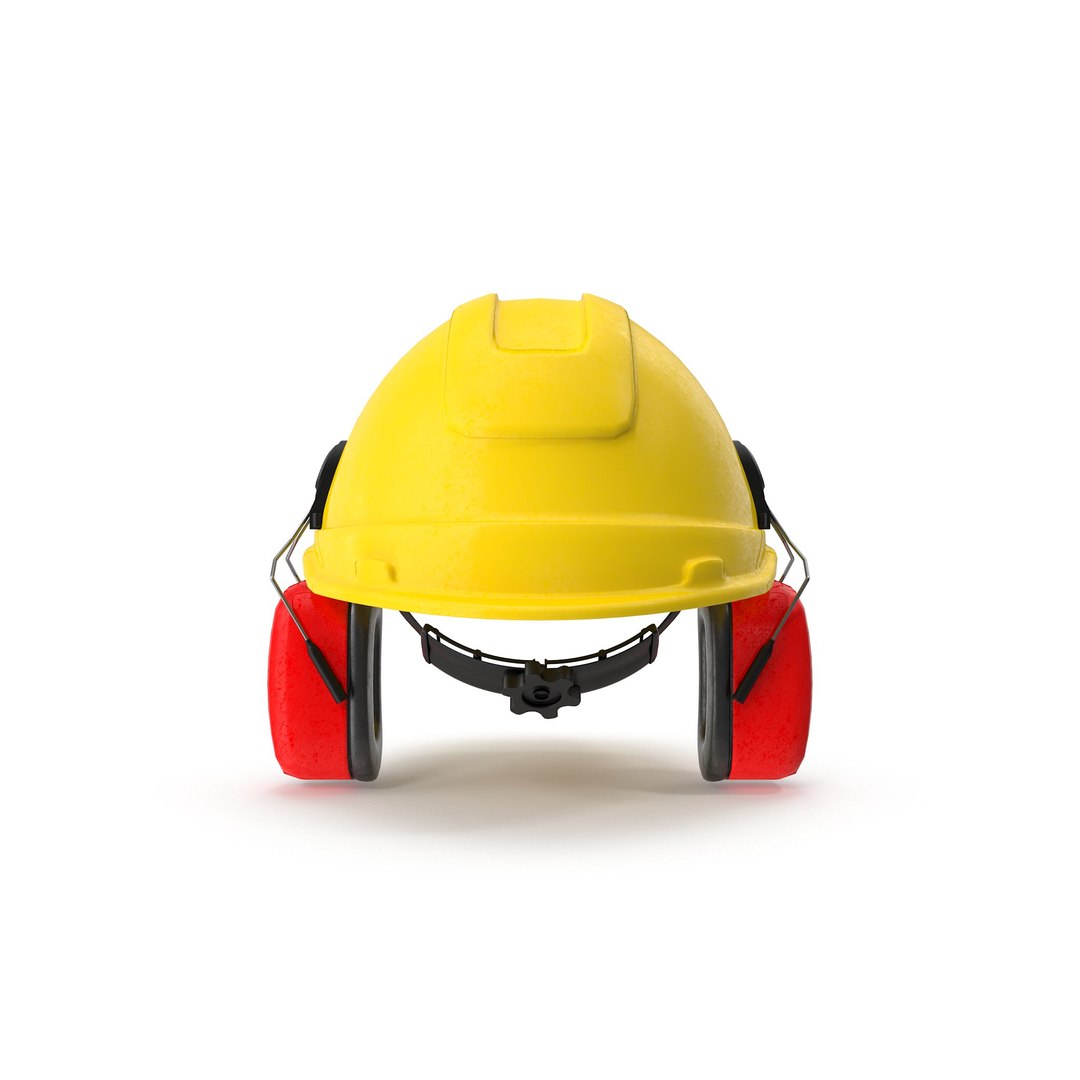 Safety Helmet Ears Cover 3d Model