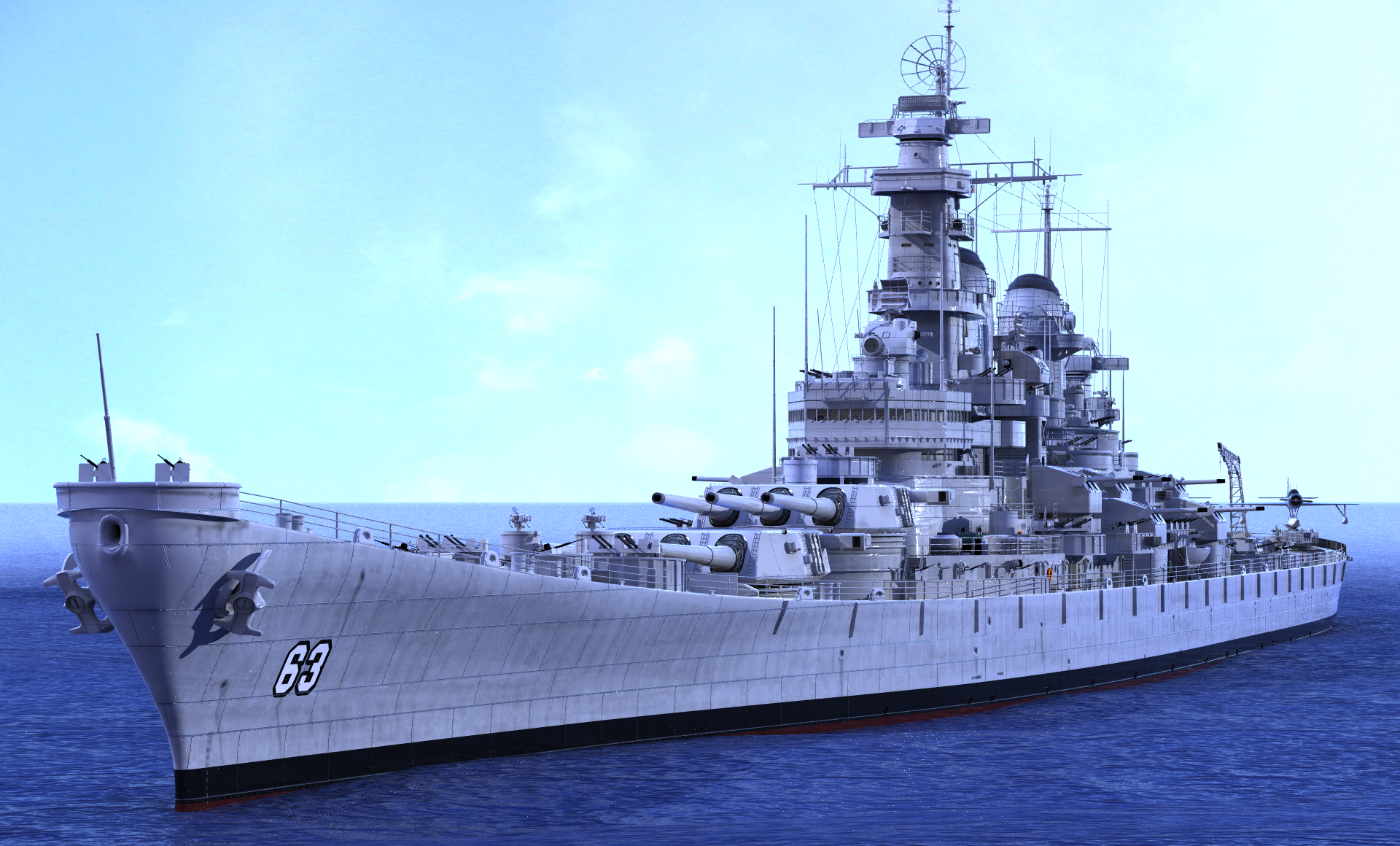 USS Missouri-BB63 3D-Modell - TurboSquid 1844607