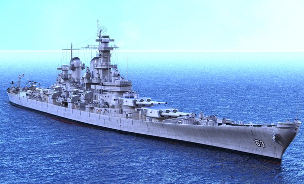 3D USS Missouri - BB63 model - TurboSquid 1844607