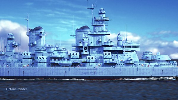 3D USS Missouri - BB63 model - TurboSquid 1844607