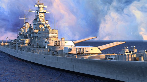 3D USS Missouri - BB63 model - TurboSquid 1844607