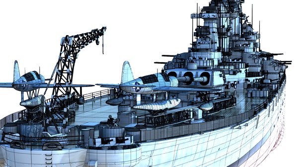3D USS Missouri - BB63 model - TurboSquid 1844607