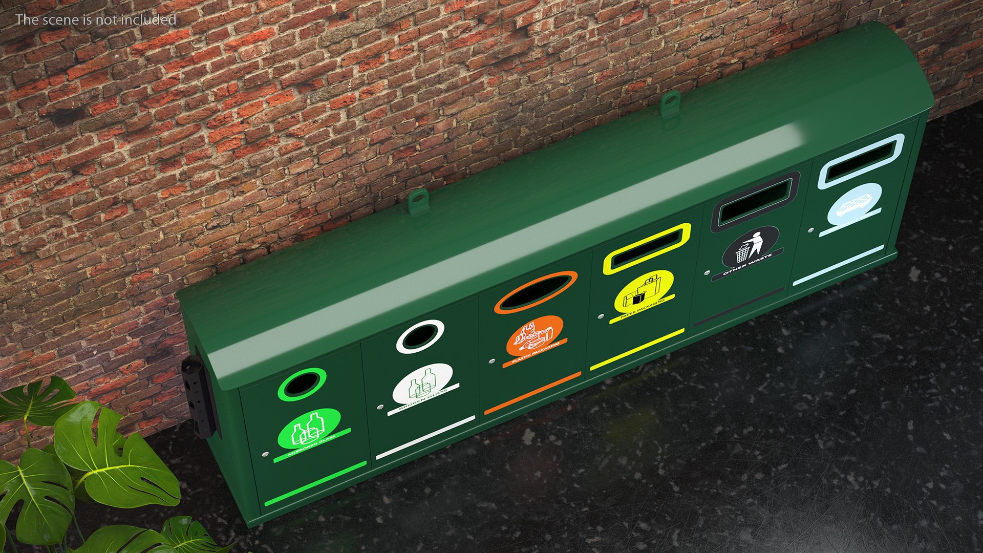 3D Public Space Recycling Station - TurboSquid 1821598