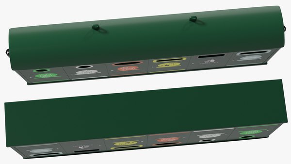 3D Public Space Recycling Station - TurboSquid 1821598