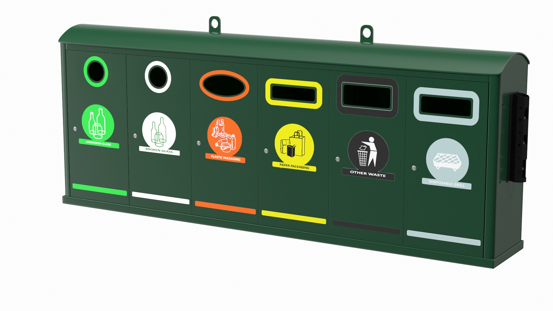 3D Public Space Recycling Station - TurboSquid 1821598