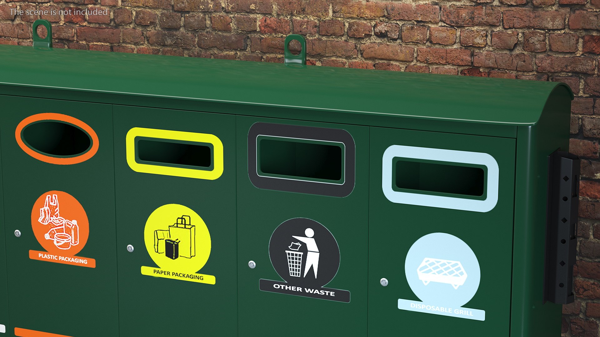3D Public Space Recycling Station - TurboSquid 1821598