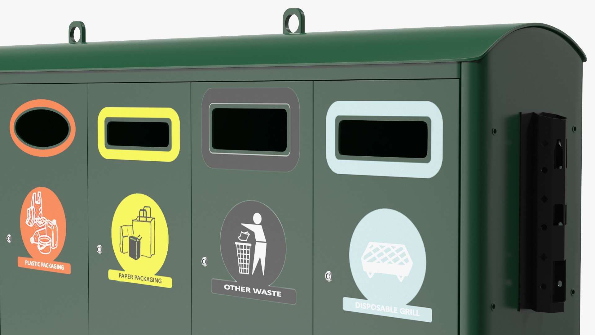 3D Public Space Recycling Station - TurboSquid 1821598