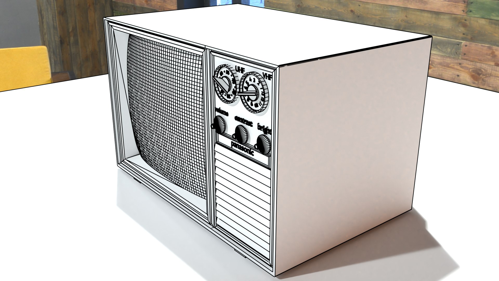 3D Tv Set Vintage - TurboSquid 1533999