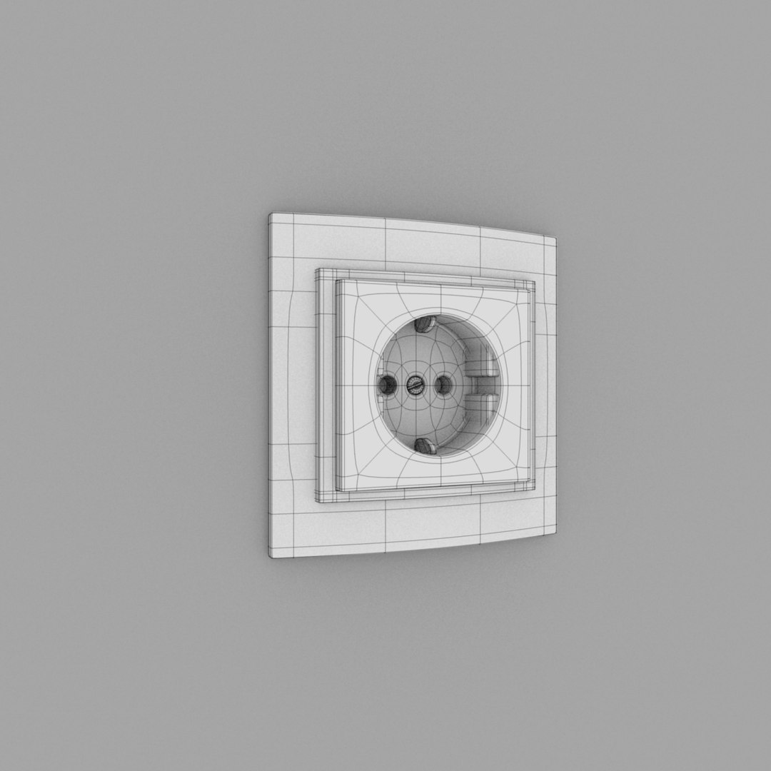switch socket 3d model