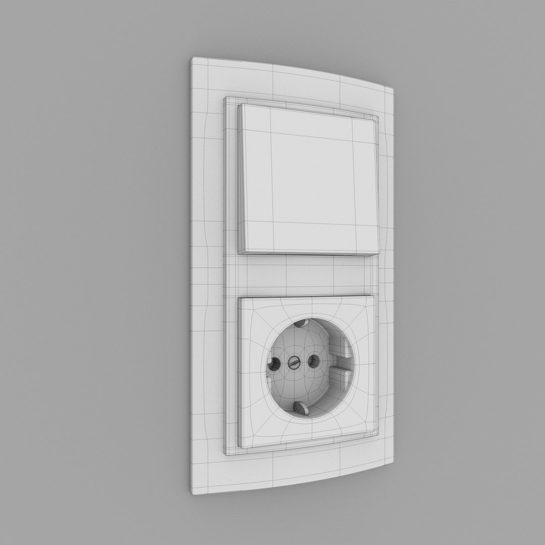 switch socket 3d model