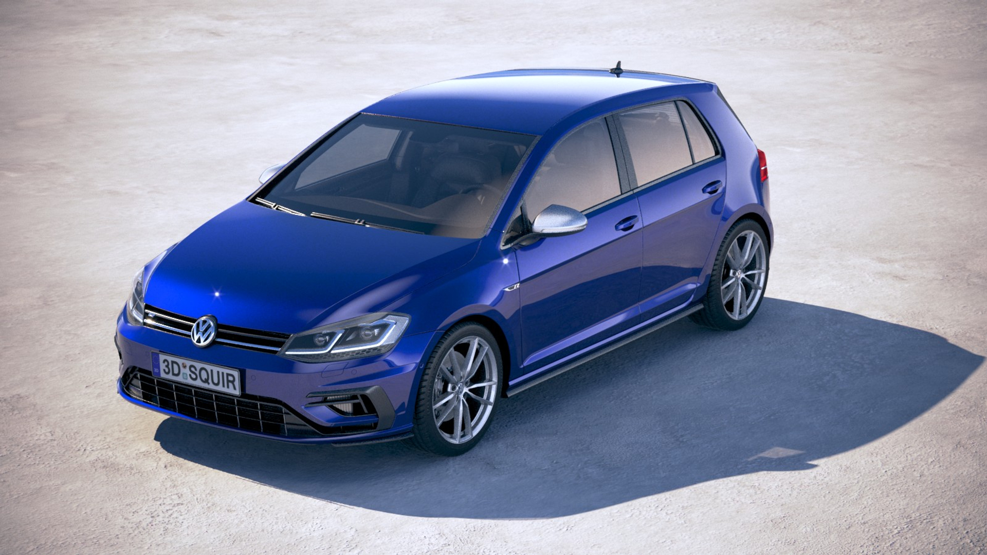 3D Volkswagen Golf R - TurboSquid 1237441