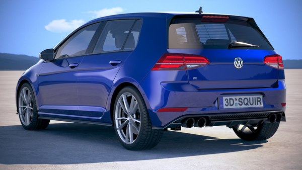 3D volkswagen golf r - TurboSquid 1237441