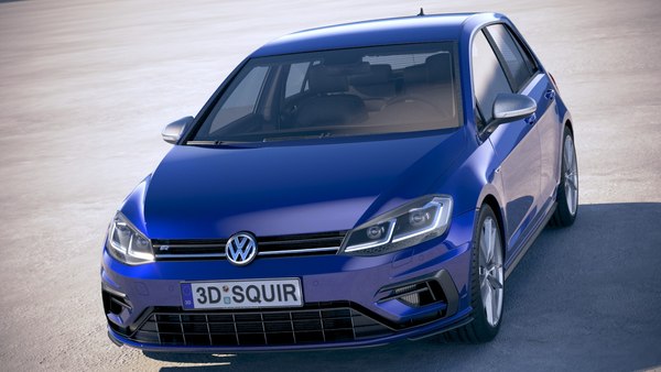 3D volkswagen golf r - TurboSquid 1237441