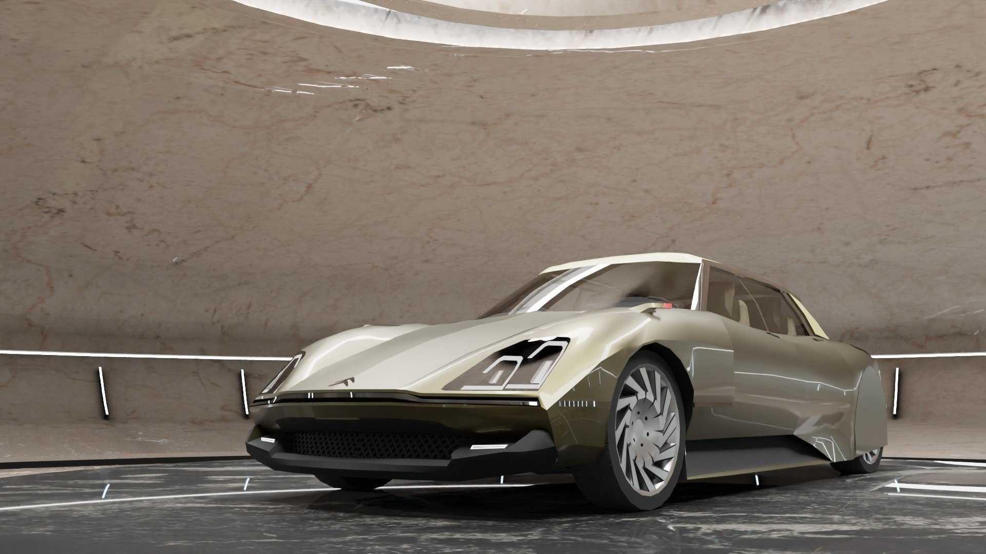 3D Car Exhibition Interior Studio - 4 Rooms 3D Model Model - TurboSquid ...