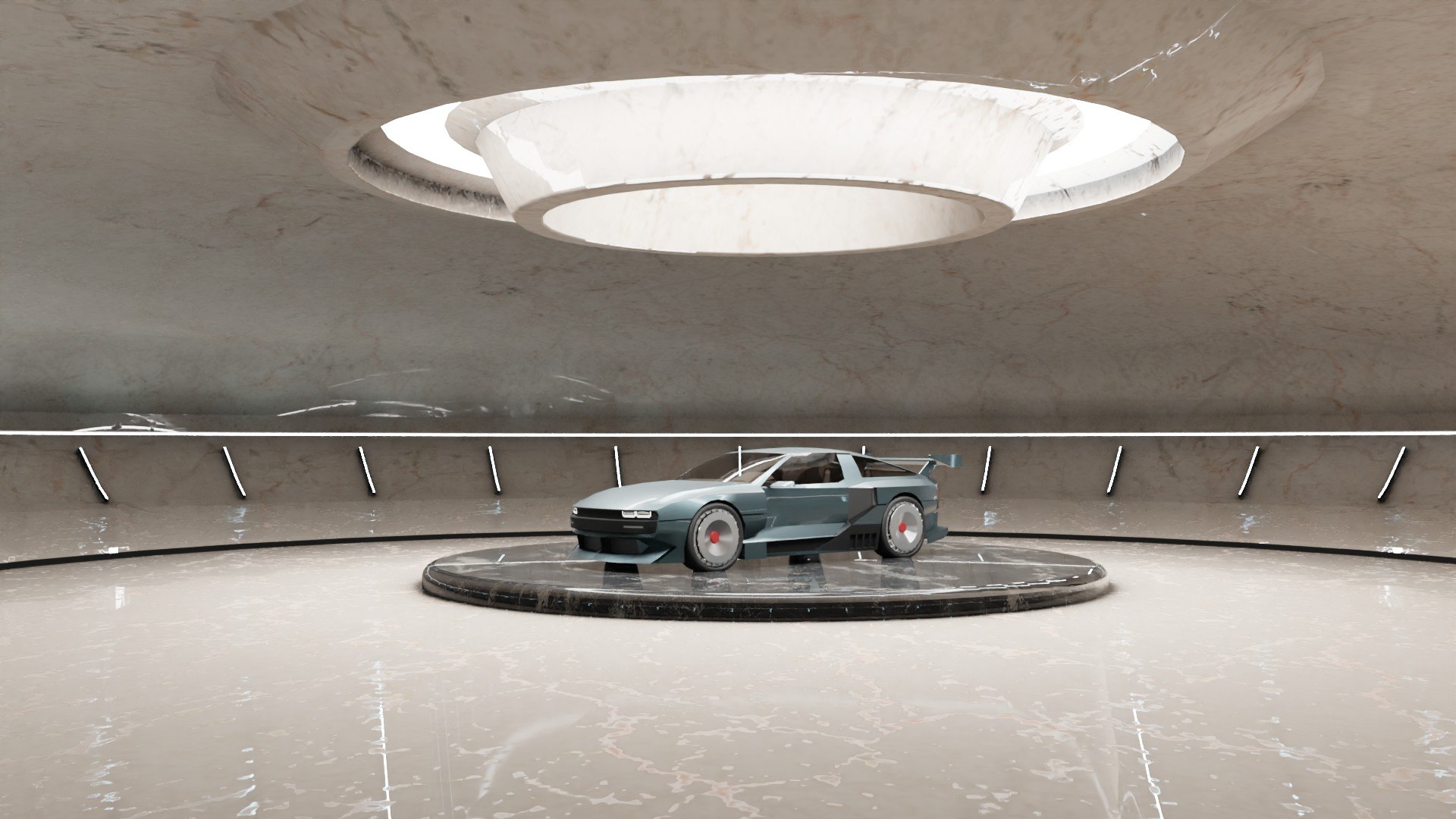 3D Car Exhibition Interior Studio - 4 Rooms 3D Model Model - TurboSquid ...