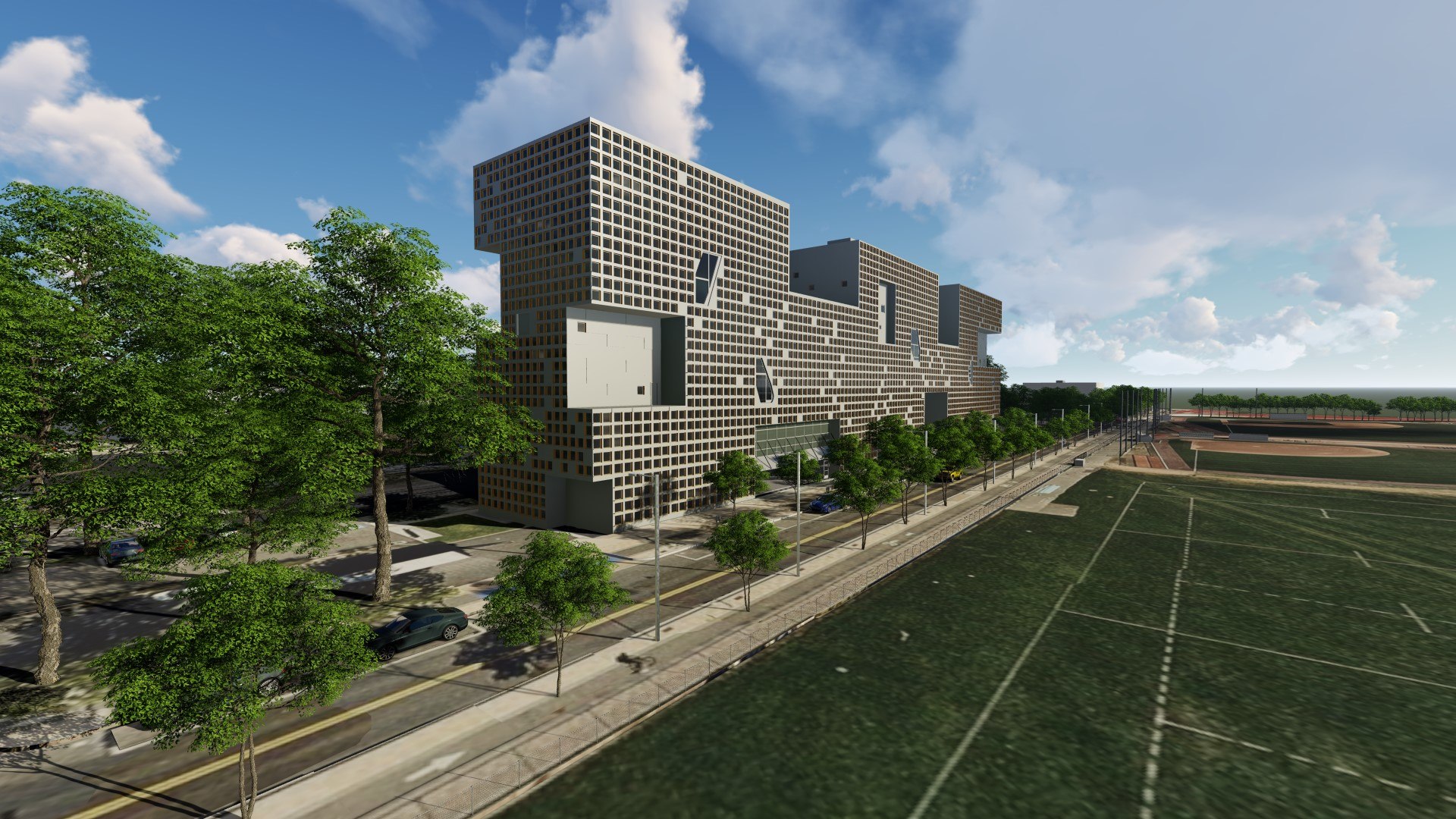 3D Simmons Hall Mit - TurboSquid 1711290